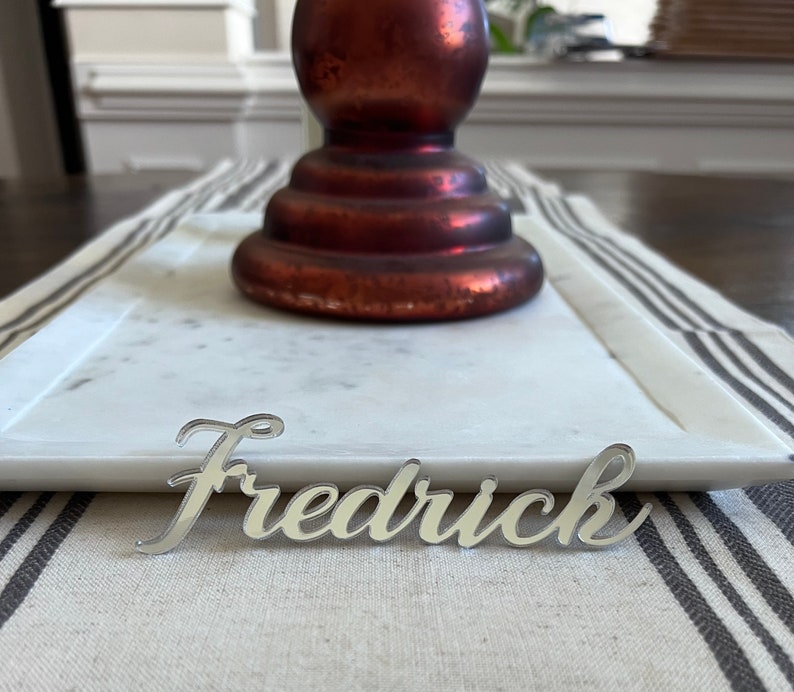 Mirrored Acrylic Place Setting Names for Wedding Party Laser - Etsy Mirrored Acrylic Place Setting Names for Wedding Party Laser - Etsy