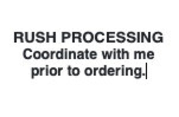 Rush Processing | Etsy