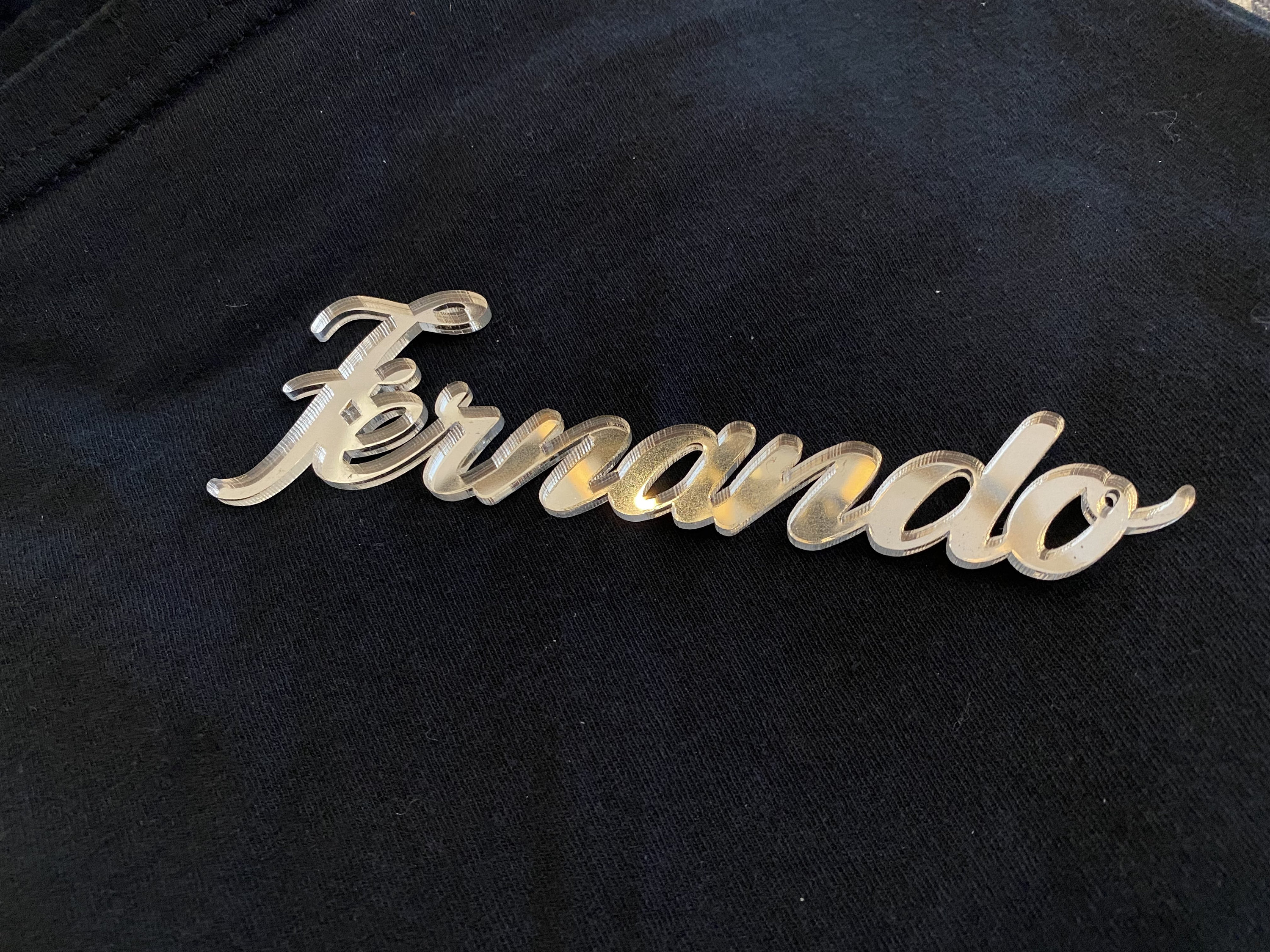 Mirrored Acrylic Place Setting Names for Wedding Party Laser - Etsy