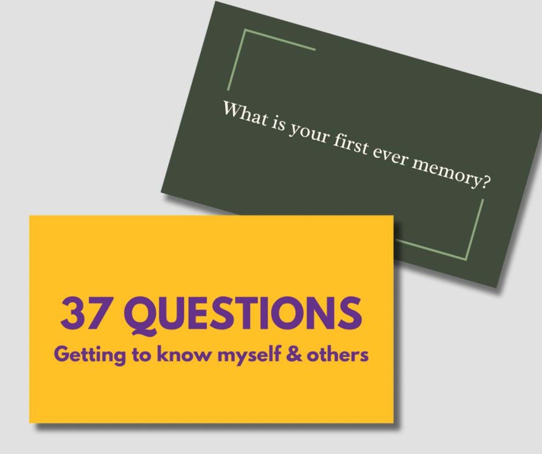 Digital Get to Know You Question Cards Game for Friends, Connection ...