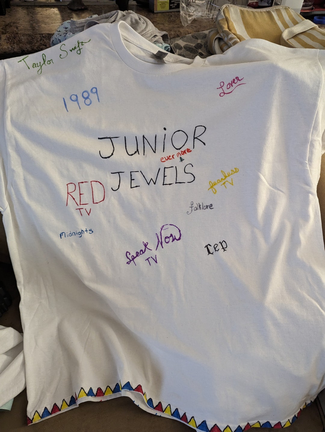 Custom Handmade Junior Jewels T-shirt - Etsy