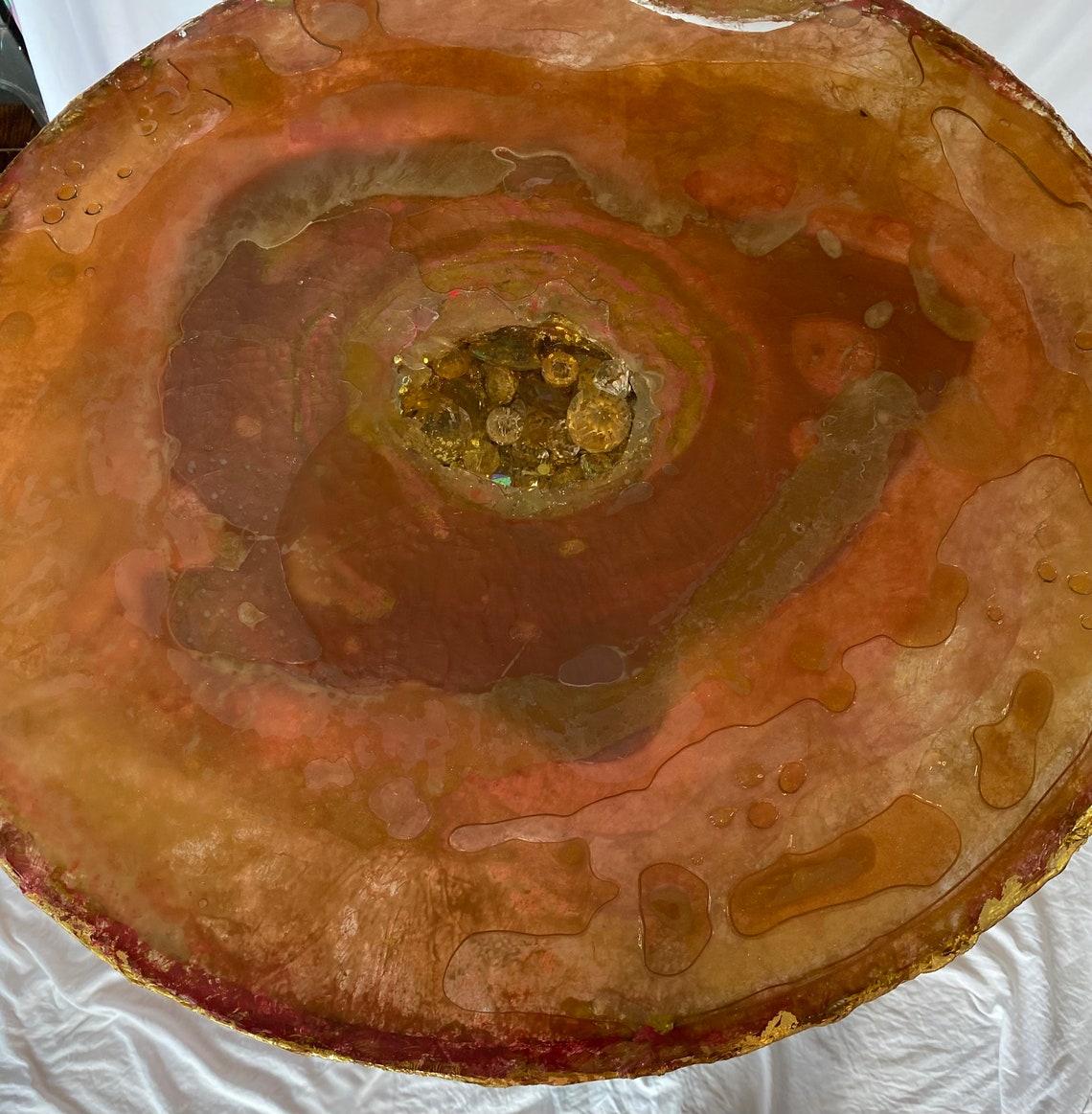 Neon Pink Mennequin "geode" Cocktail Table - Etsy