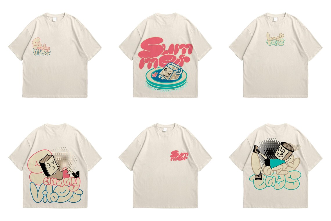 Retro Mascot & Cartoons Characters SVG, PNG Clipart Digital Download ...