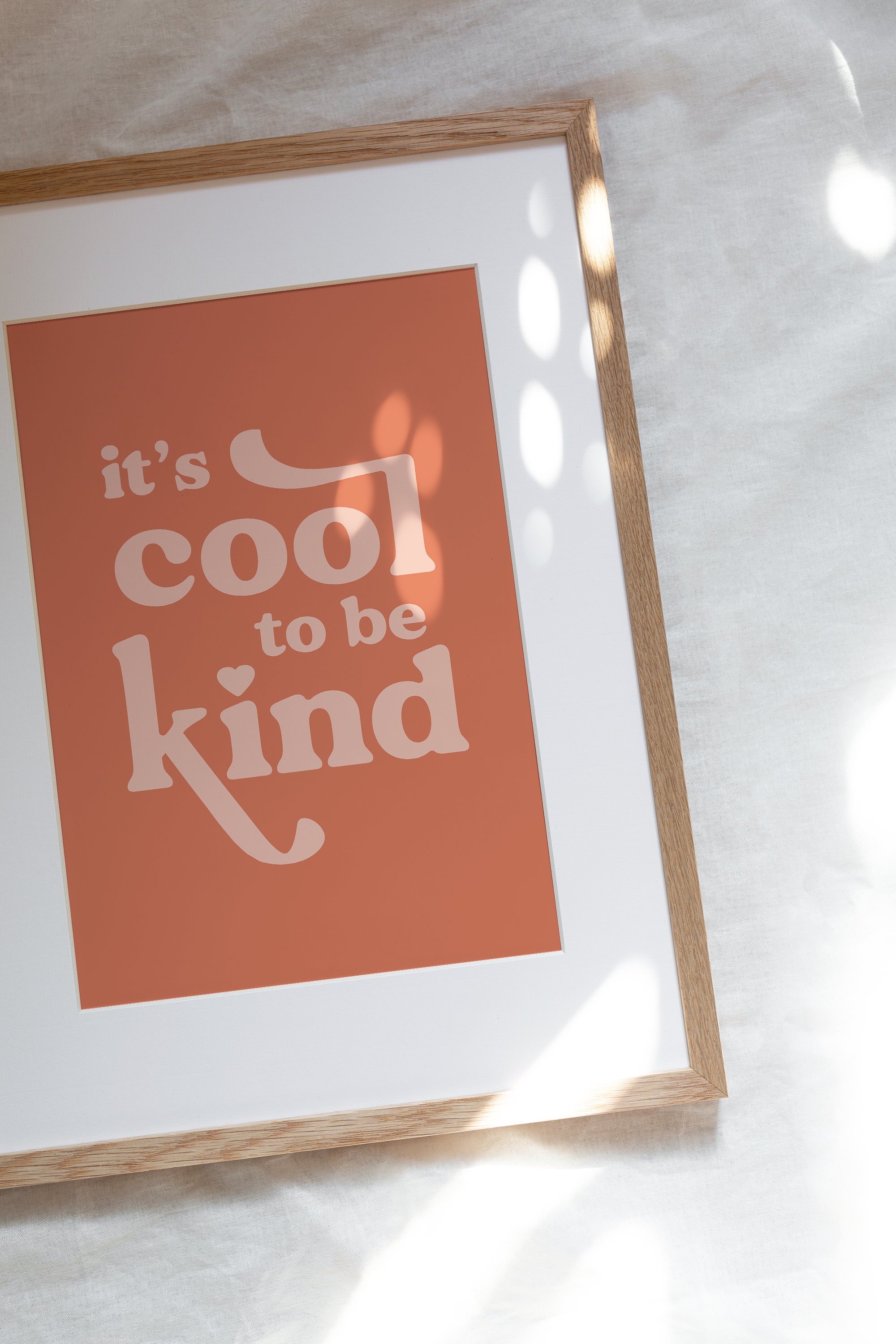 Cool to Be Kind Poster, Kindness Quotes, Retro Wall Art, Be Kind Print ...