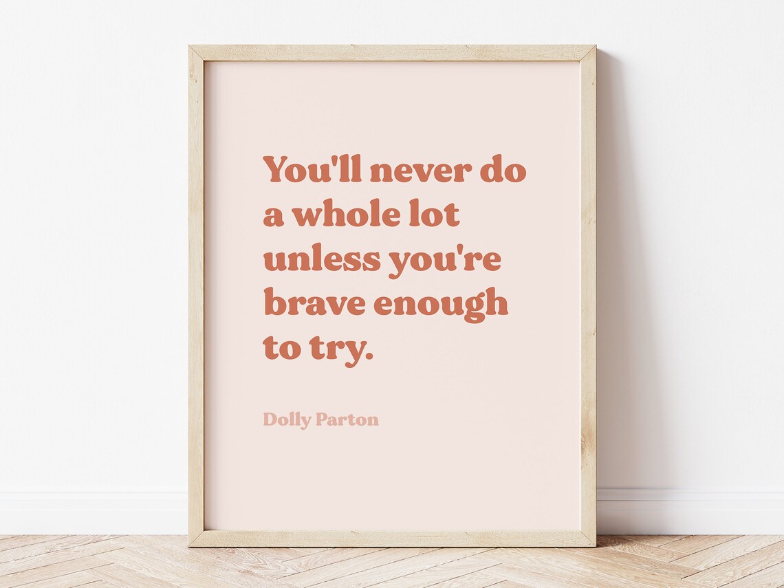Printable Dolly Parton Poster Quote Wall Art Feminist - Etsy