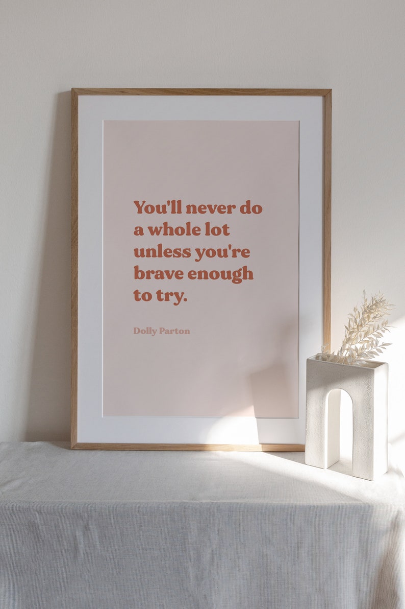Printable Dolly Parton Poster Quote Wall Art Feminist - Etsy