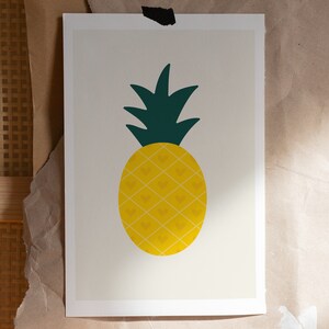 Pineapple Print, Pineapple Decor, Tropical Decor, Kitchen Prints ...