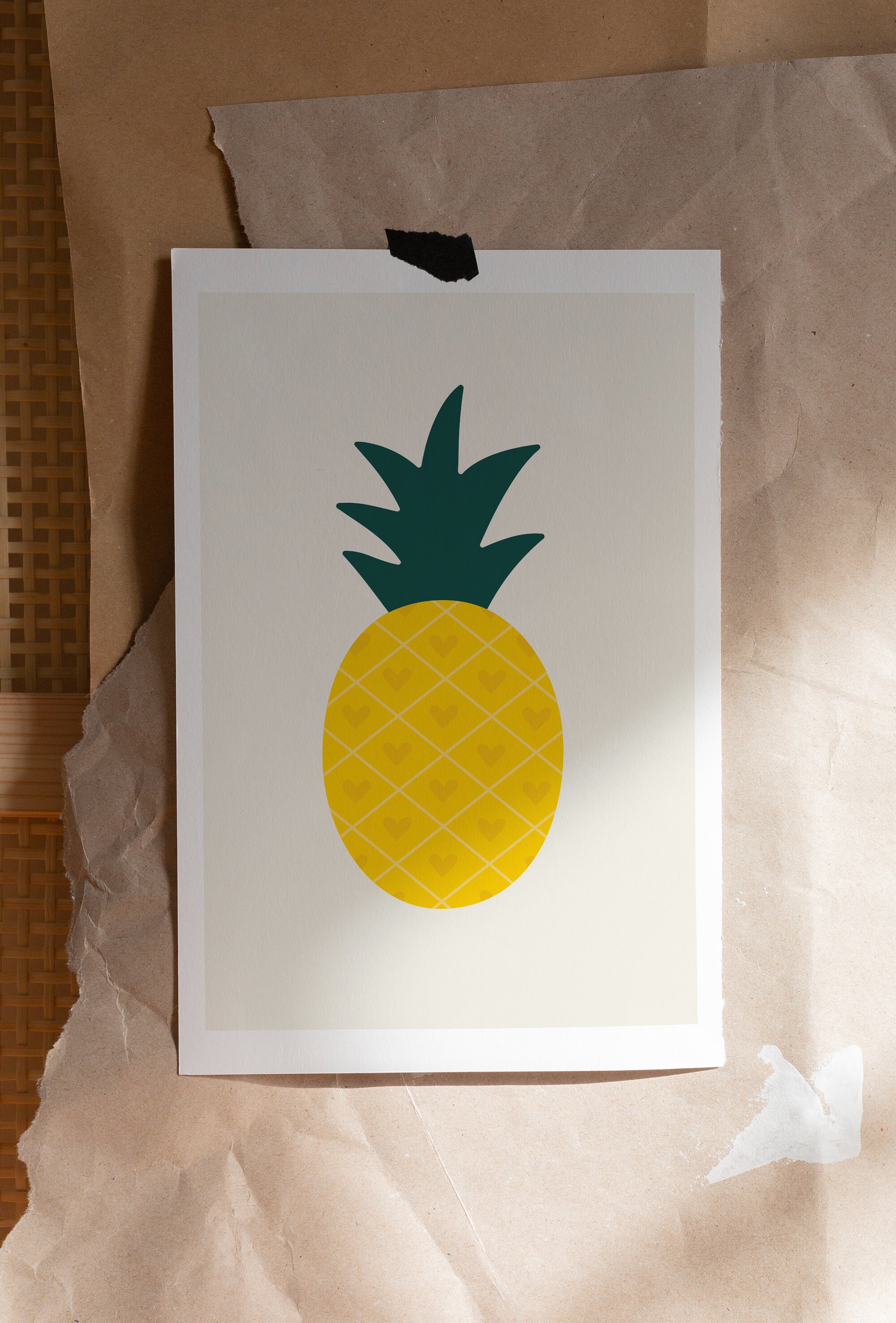 Pineapple Print, Pineapple Decor, Tropical Decor, Kitchen Prints ...