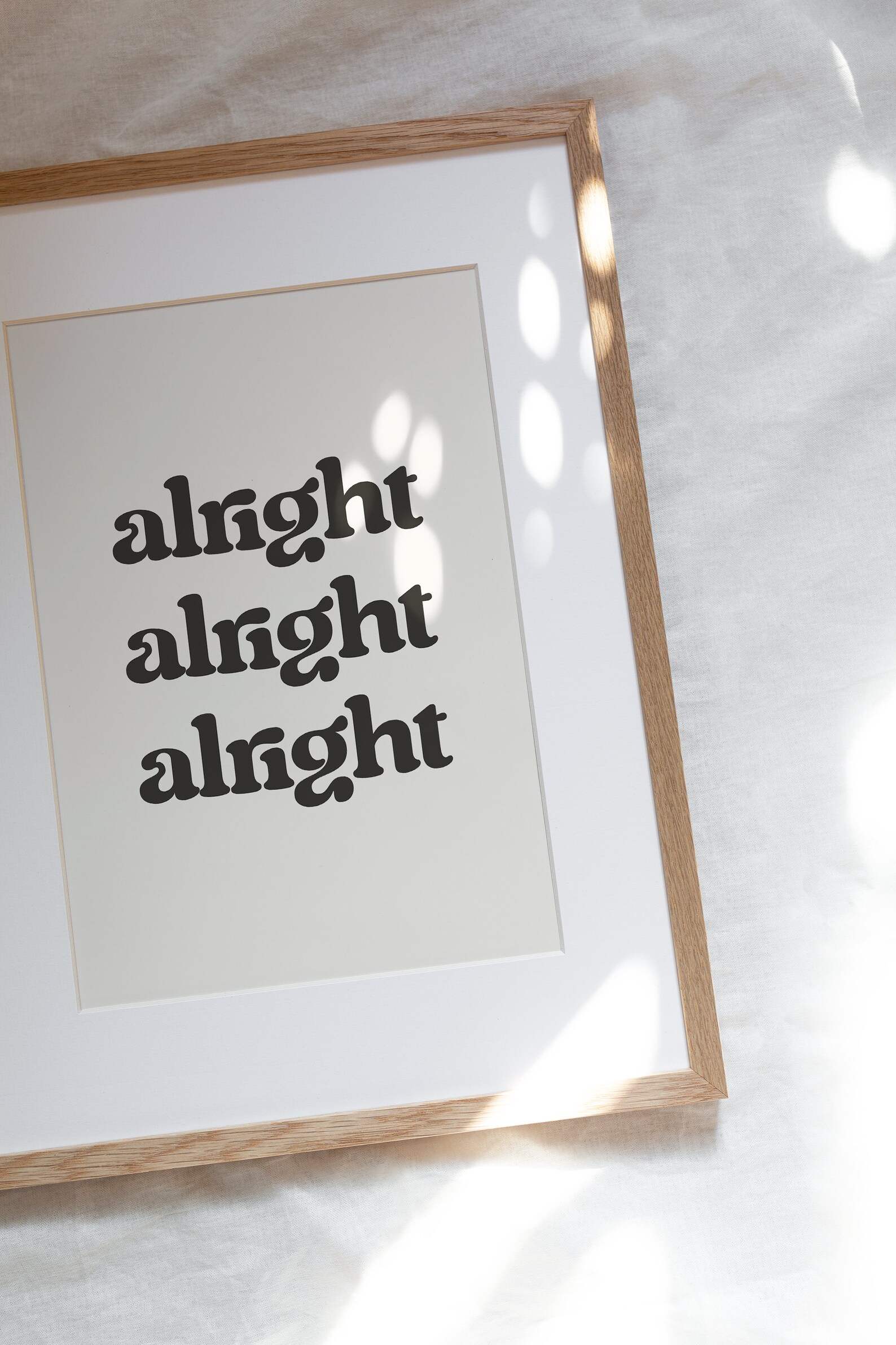 Alright Alright Alright Print, Dazed and Confused Poster, Wall Art ...