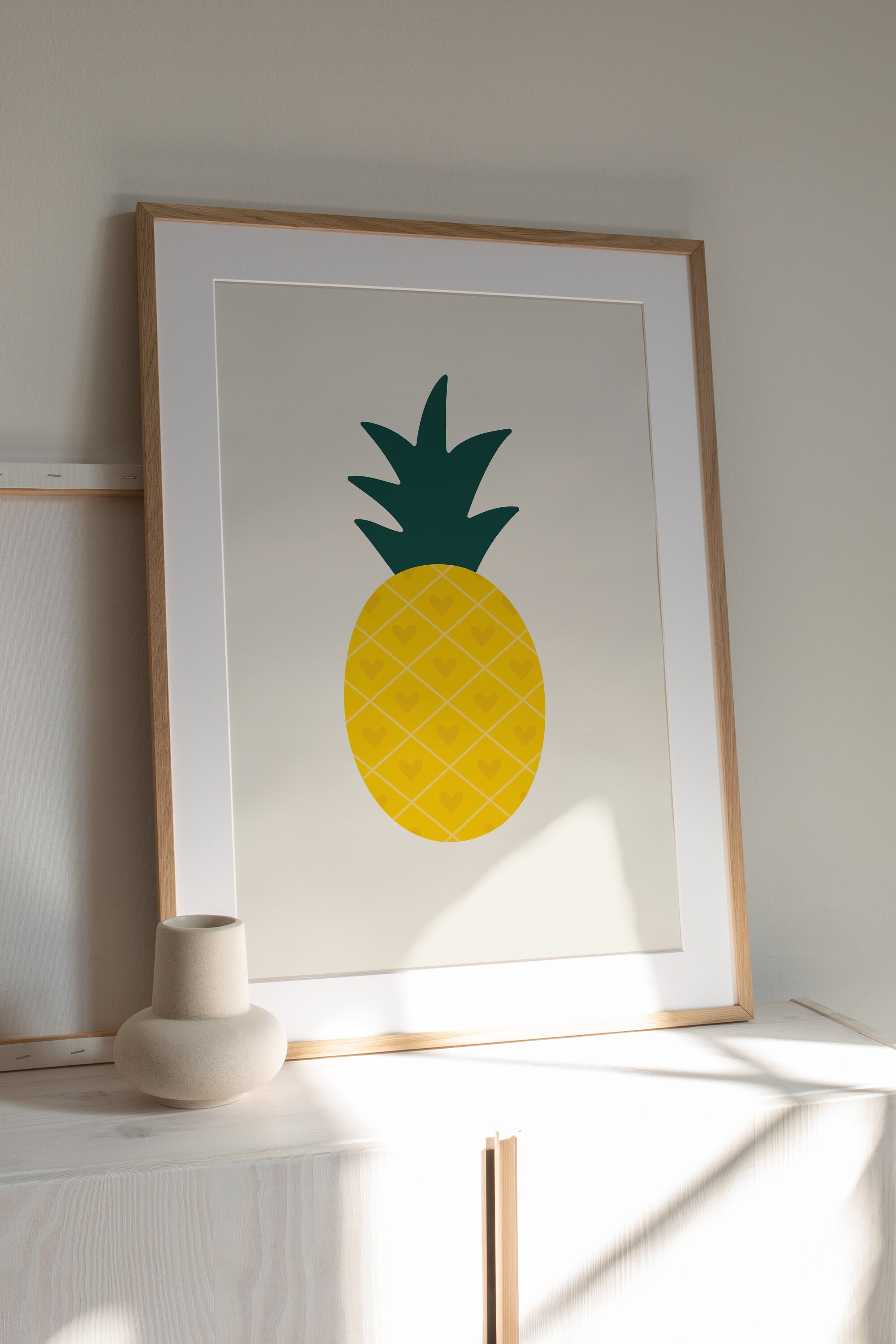 Pineapple Print Pineapple Decor Tropical Decor Kitchen | Etsy