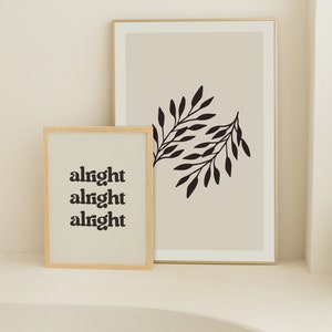Alright Alright Alright Print, Dazed and Confused Poster, Wall Art ...