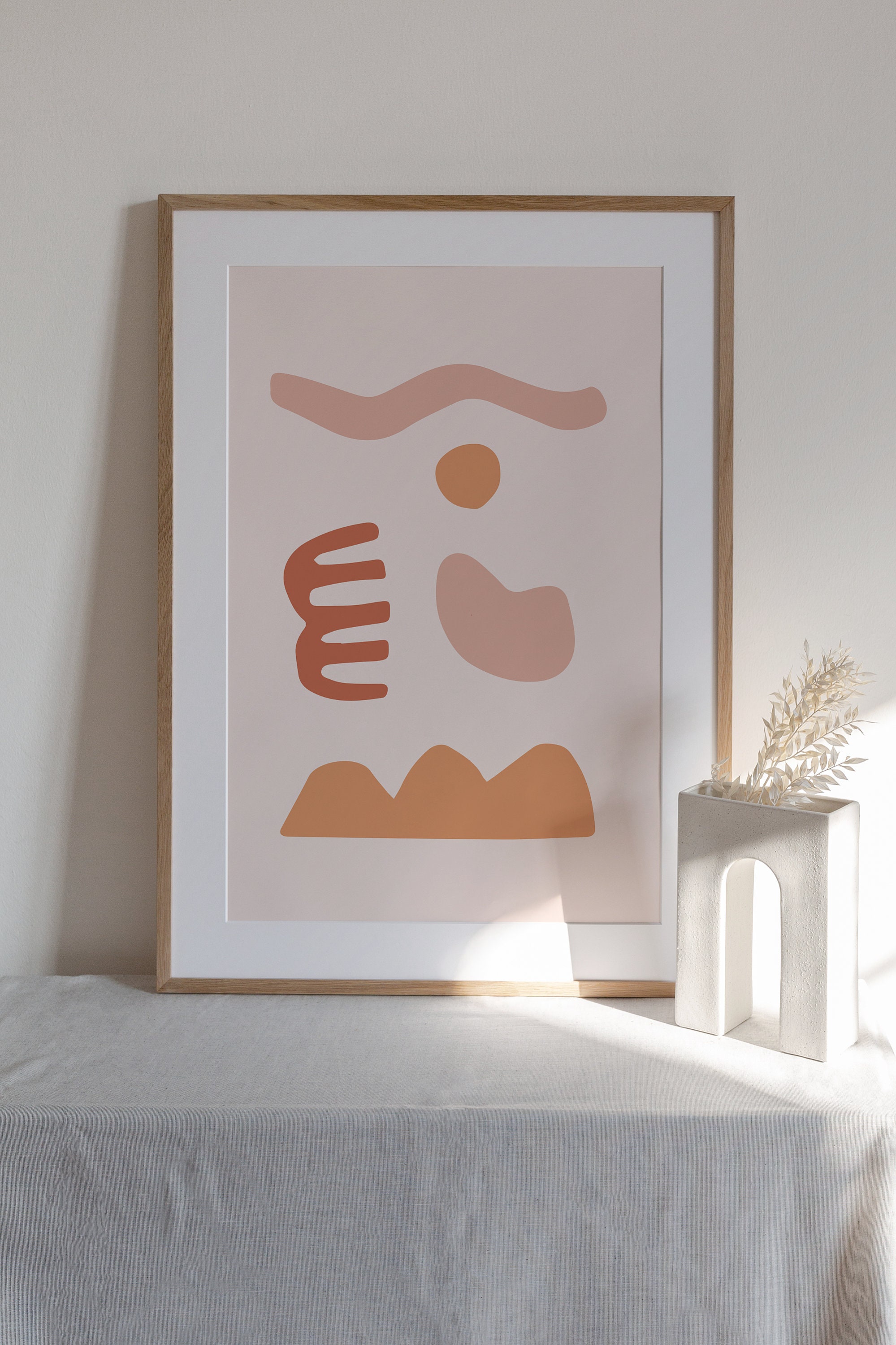 Boho Wall Art, Pastel Pink Poster, Trendy Wall Art, Aesthetic Prints ...