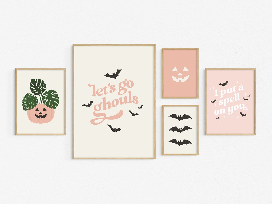 Pastel Halloween Decor Pink Halloween Decor Boho Halloween - Etsy