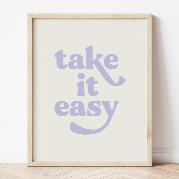 Take It Easy Sign - Etsy