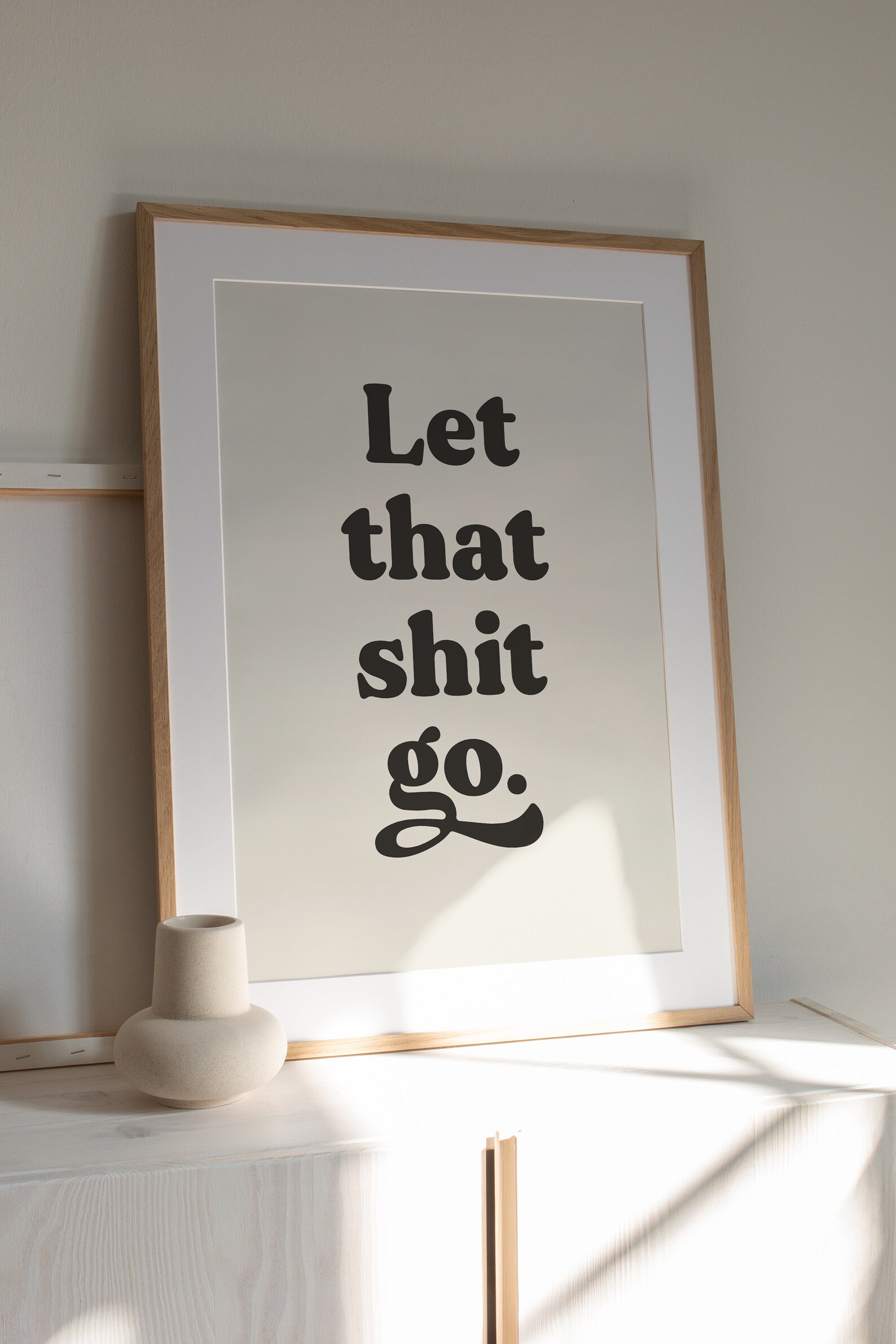 Let That Shit Go Wall Art Bathroom Decor Bathroom Prints - Etsy