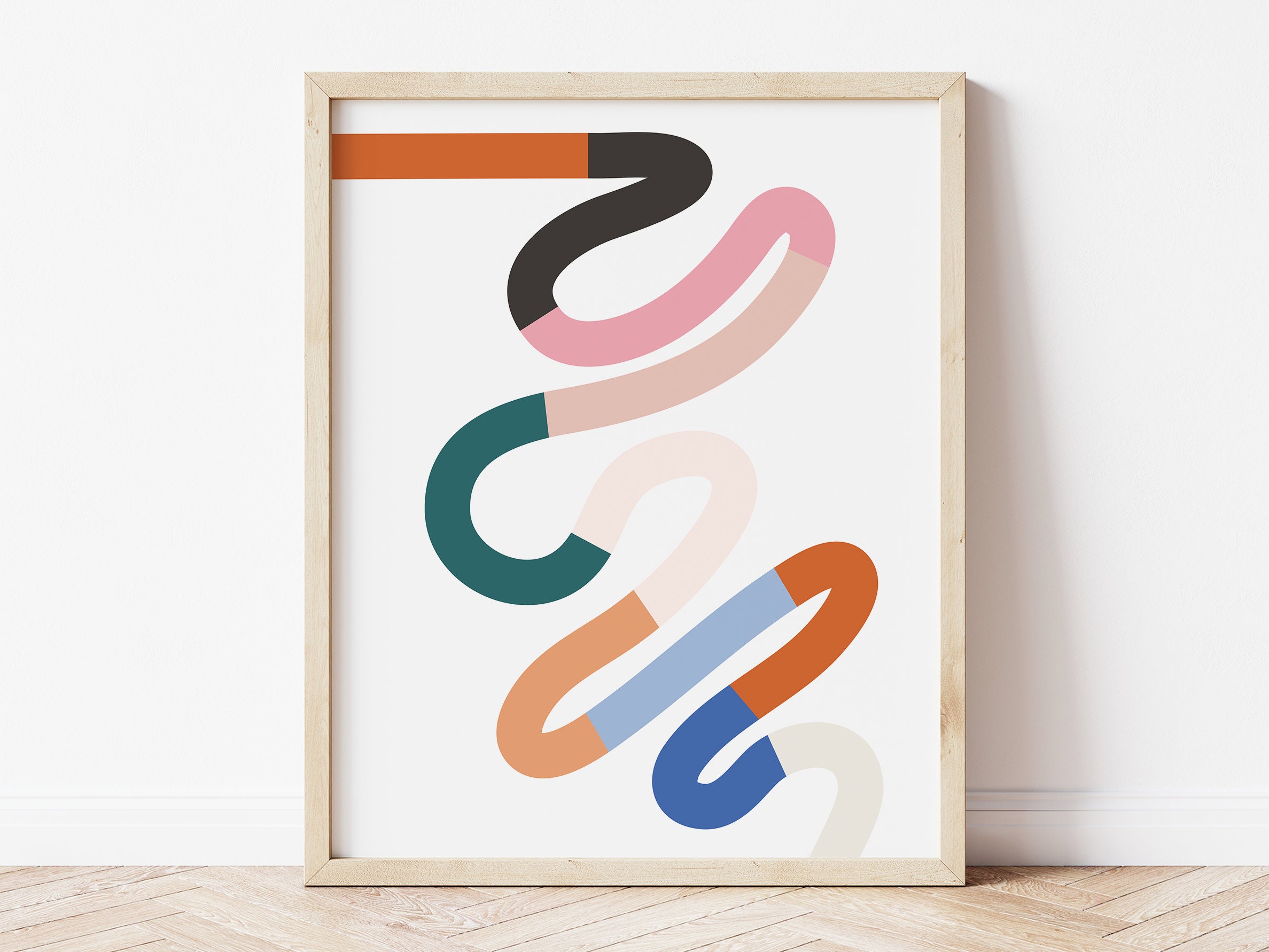 Large Printable Art Abstract Lines Art, Modern Wall Decor Print ...