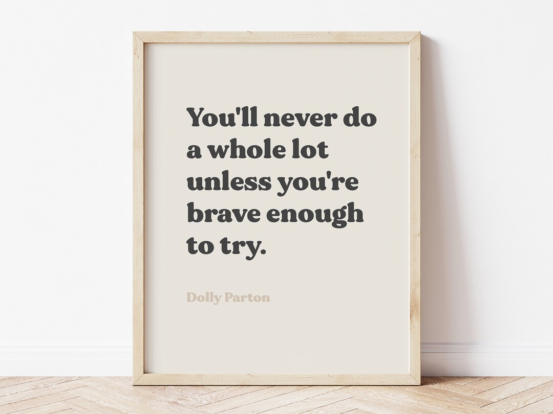 Printable Dolly Parton Poster, Quote Wall Art, Feminist Poster, Neutral ...