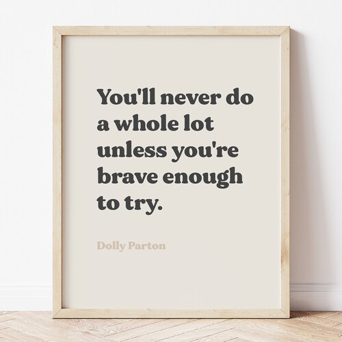 Downloadable Dolly Parton Quote Print Feminist Poster - Etsy