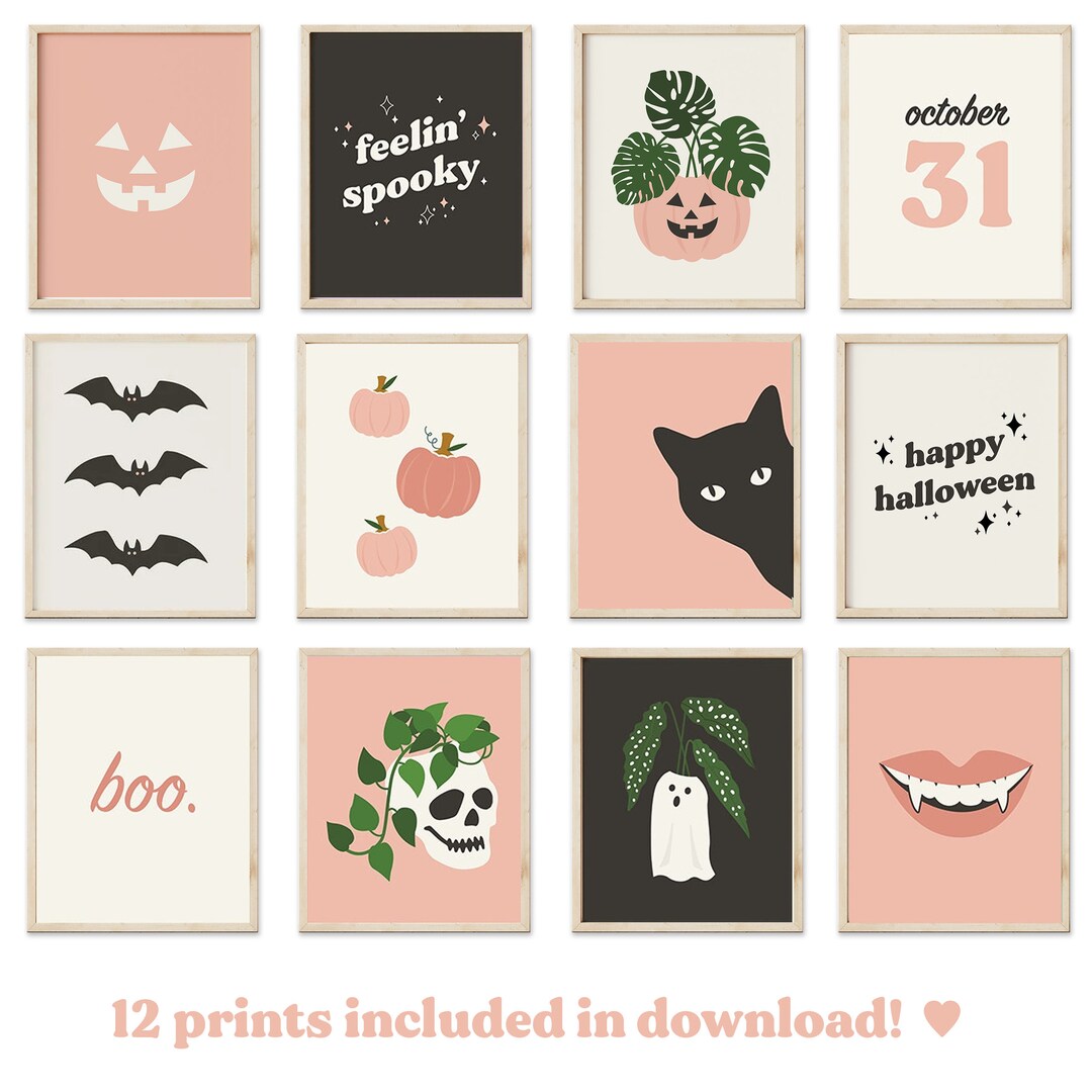 Pink Halloween Decor, Cute Halloween Decor, Pastel Halloween, Halloween ...