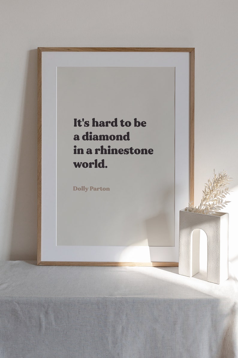 Downloadable Dolly Parton Quote Print Feminist Poster - Etsy