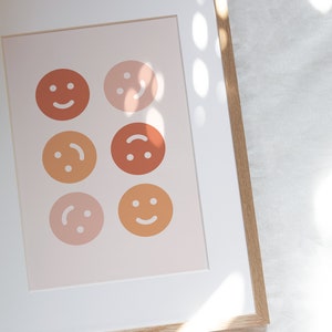 Printable Smiley Face Art, Downloadable Abstract Artwork, Printable ...