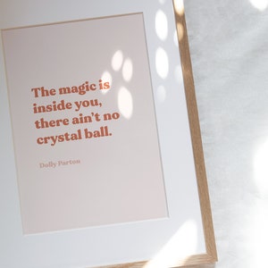 Printable Dolly Parton Poster, Quote Wall Art, Feminist Poster, Blush ...