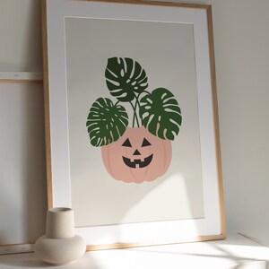 Pastel Halloween Decor, Pink Halloween Decor, Boho Halloween Print ...
