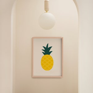 Pineapple Print, Pineapple Decor, Tropical Decor, Kitchen Prints ...