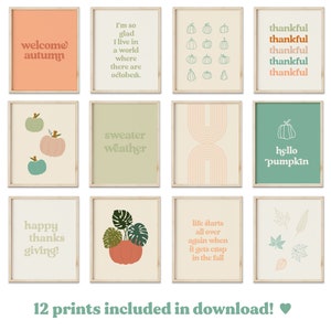 Fall Gallery Wall Set, Autumn Prints, Aesthetic Fall Decor ...