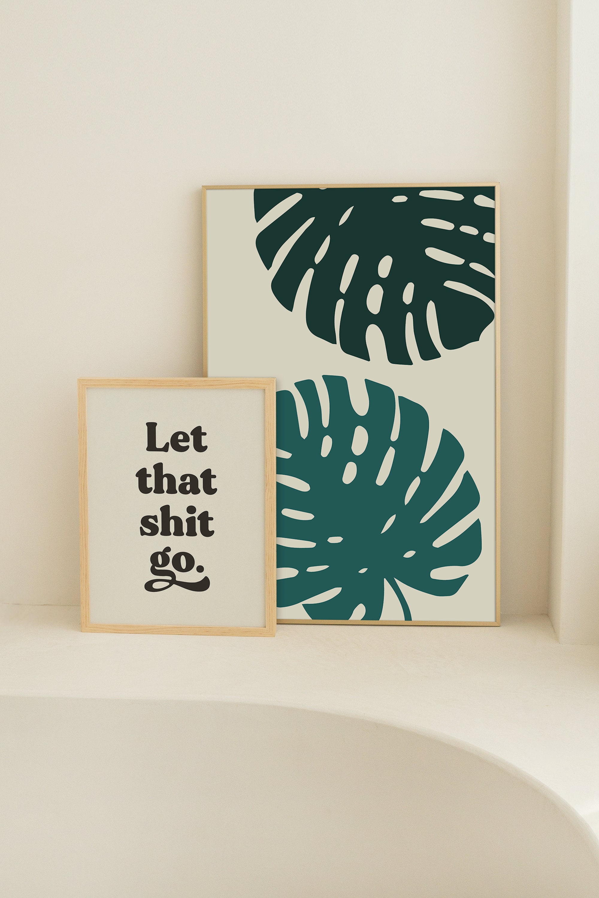 Let That Shit Go Wall Art Bathroom Decor Bathroom Prints - Etsy