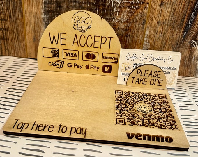 Raised Payment Stand SVG + Ai Laser Cut Files -- INSTANT DOWNLOAD ...