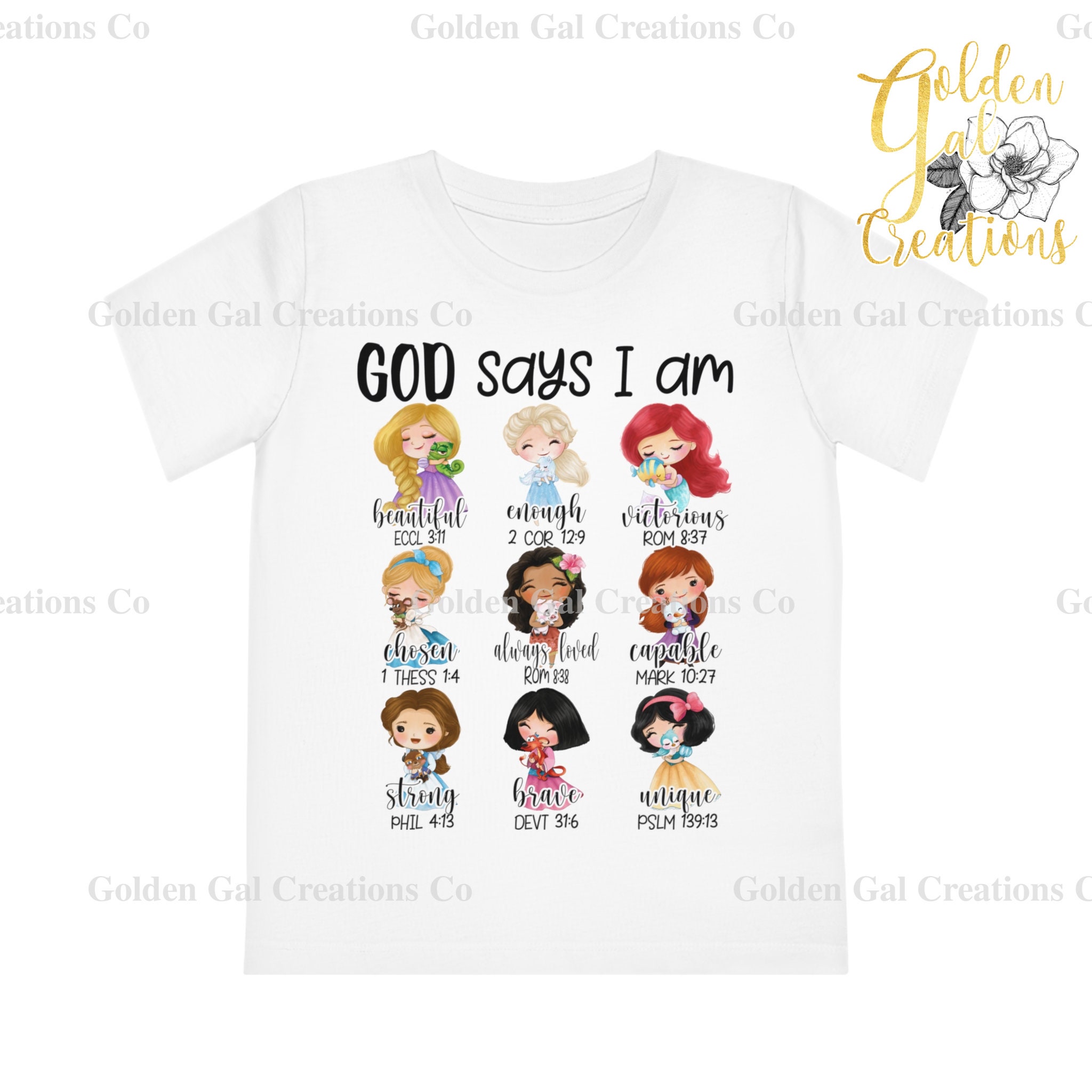 Princesses Png | God Says I Am Png | Sublimation or DTF Design ...