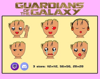 Groot Twitch Emotes - Etsy
