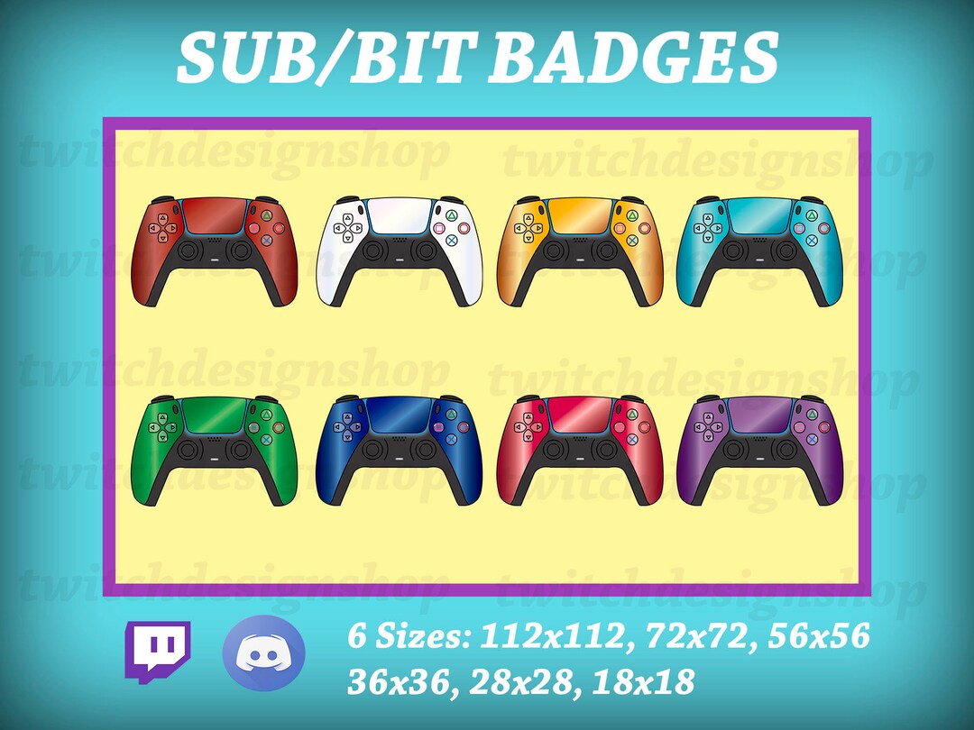Controller Bit, Sub and Emotes - Etsy