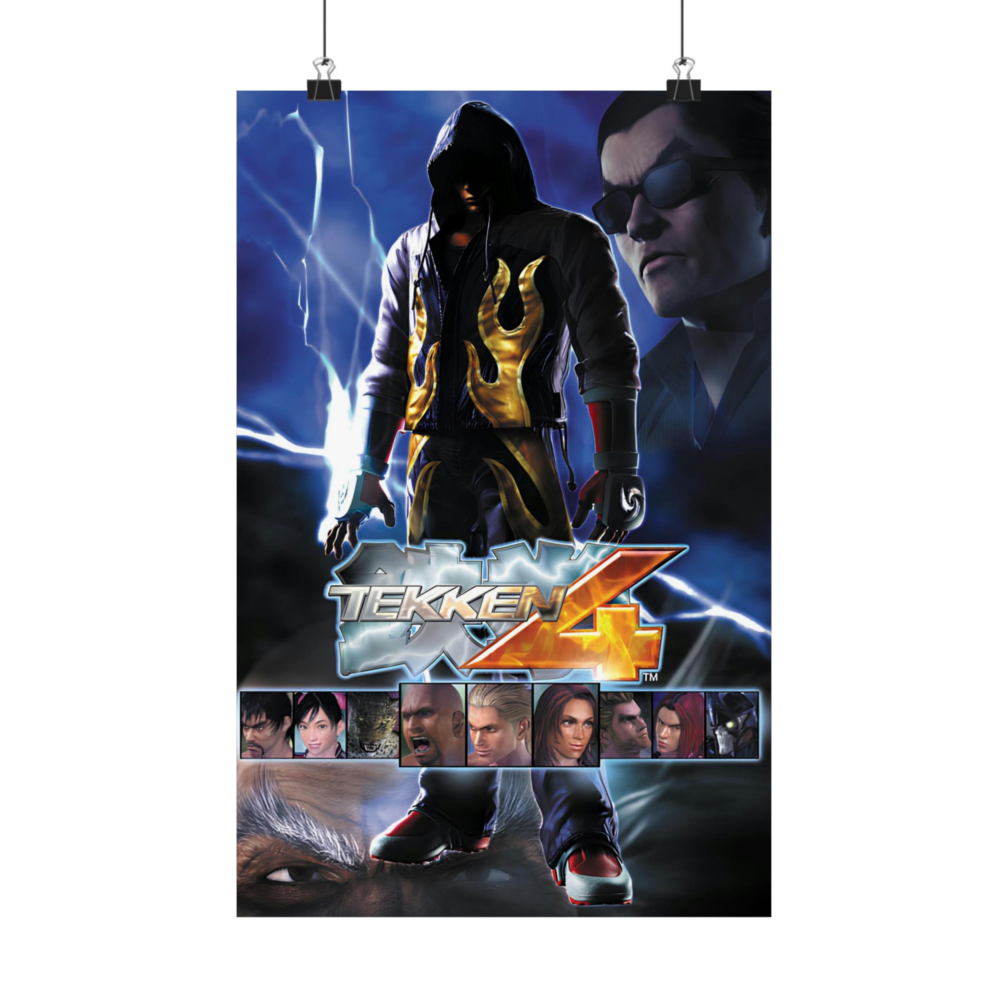 Retro Tekken Poster Vintage Tekken 4 Playstation Poster Art, Cover ...