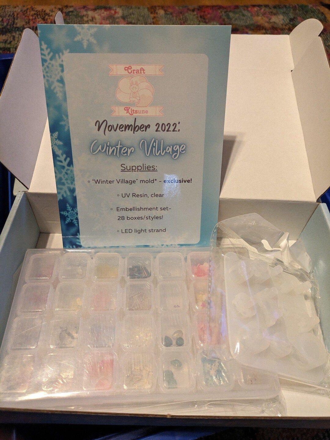 Craft Kitsune November 2022 Winter Village Kit Mold & Embellishments ...