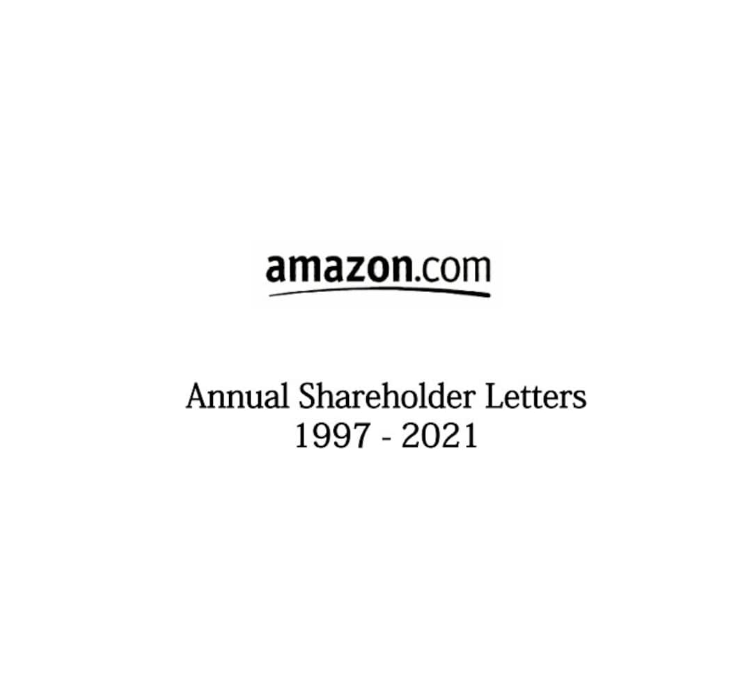 Jeff Bezos Amazon Shareholder Letters 1997-2021 PDF for Digital Readers ...