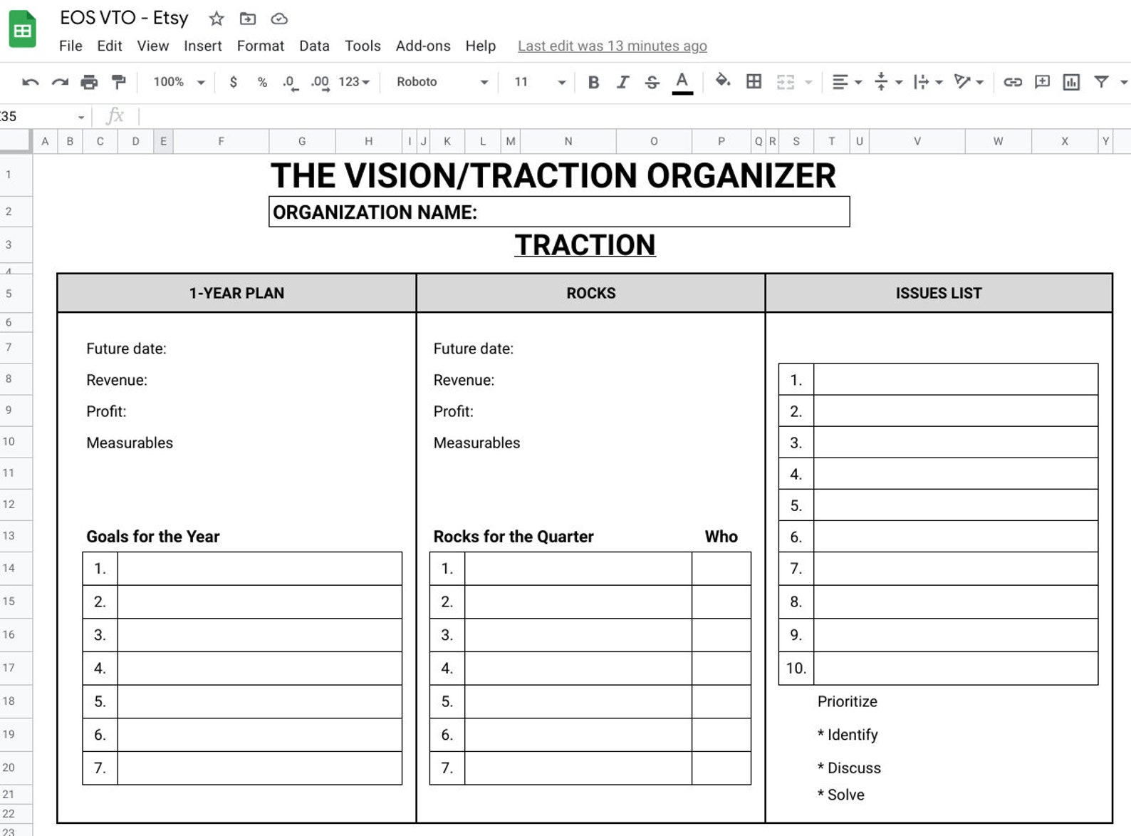 Eos Traction Templates Printable Templates