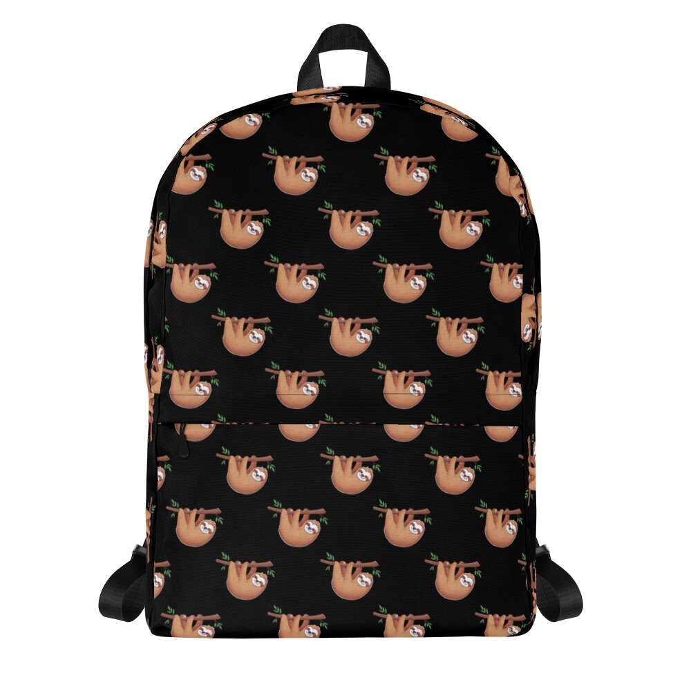 Sloth Backpack Sloth Pattern School Bag Travel Backpack - Etsy