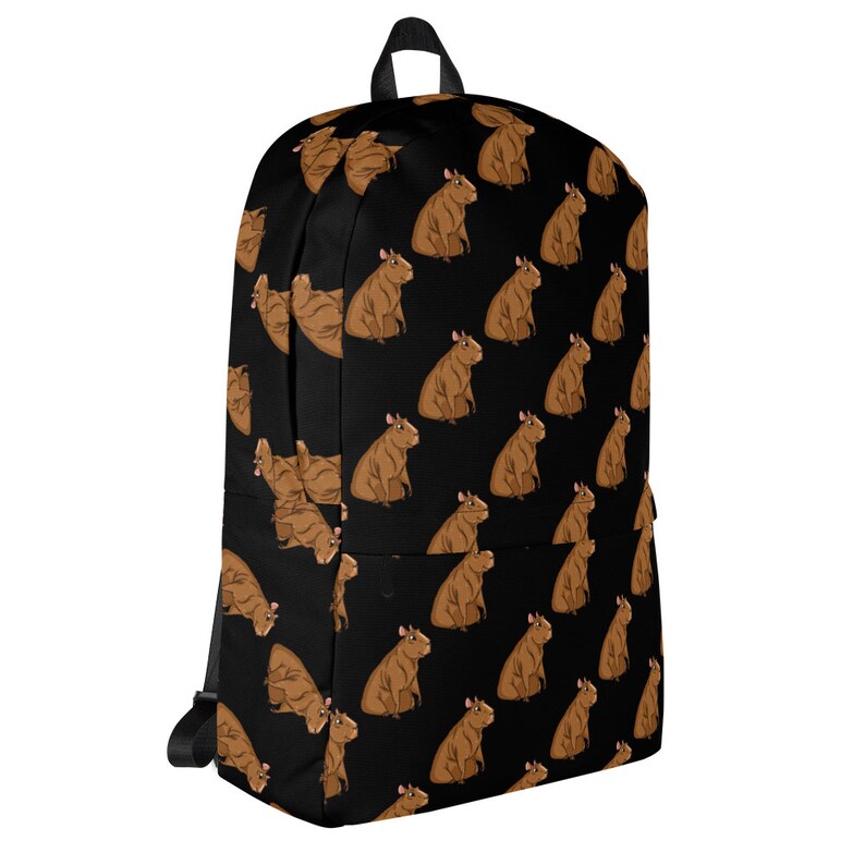 Capybara Backpack Cute Capybara Pattern School Bag Travel - Etsy