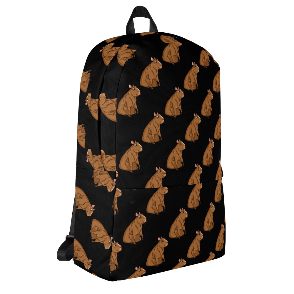 Capybara Backpack Cute Capybara Pattern School Bag Travel - Etsy