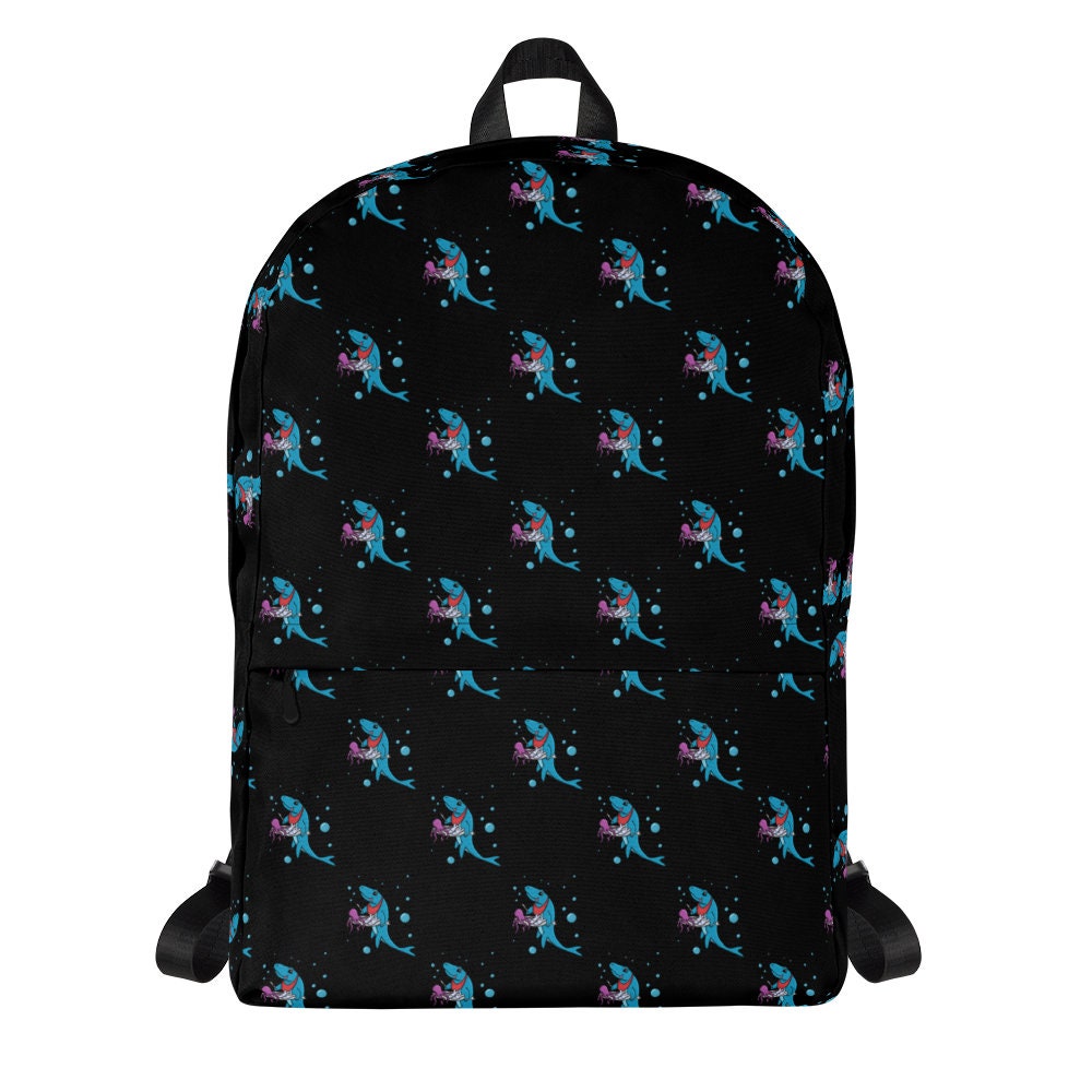 Mosasaurus Eating Backpack Mosasaurus Pattern School Bag - Etsy
