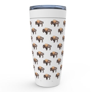 Bison Viking Tumblers Stainless Steel 20 Oz Tumbler Bison - Etsy