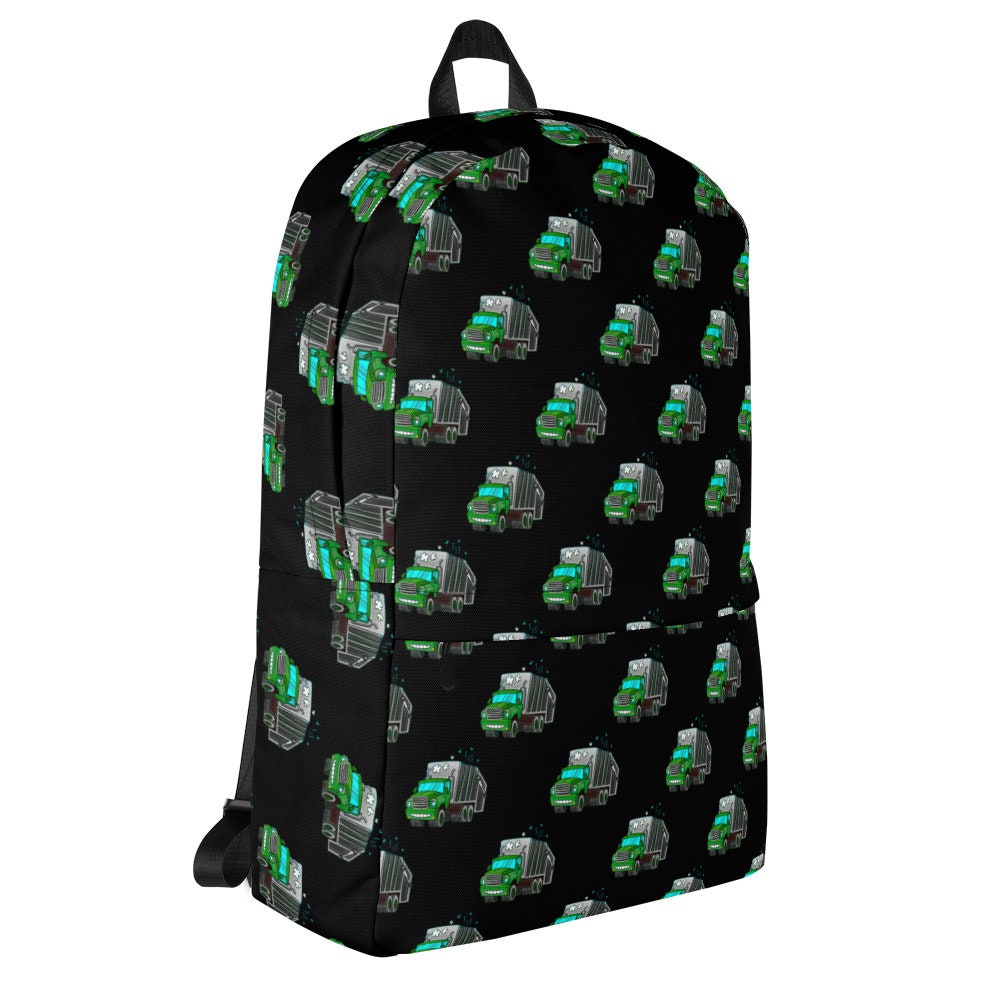 Garbage Truck Backpack Garbage Truck Pattern School Bag - Etsy