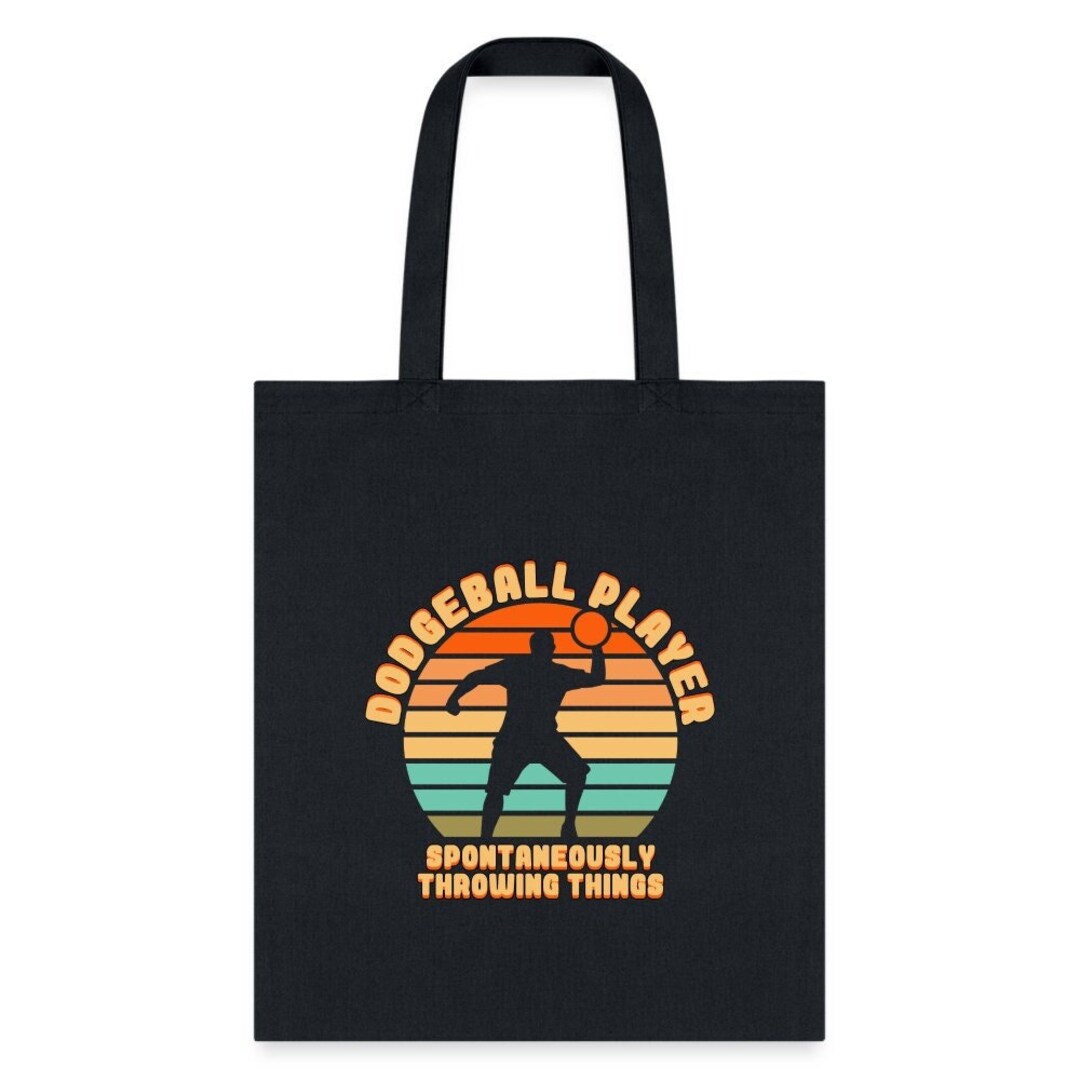 Spontaneously Throwing Things Dodgeball Player Tote Bag, Dodgeball ...