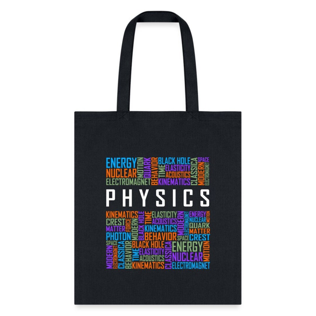 Physics Words Tote Bag, Physics Bag Gift, Co Worker Office Gifts ...