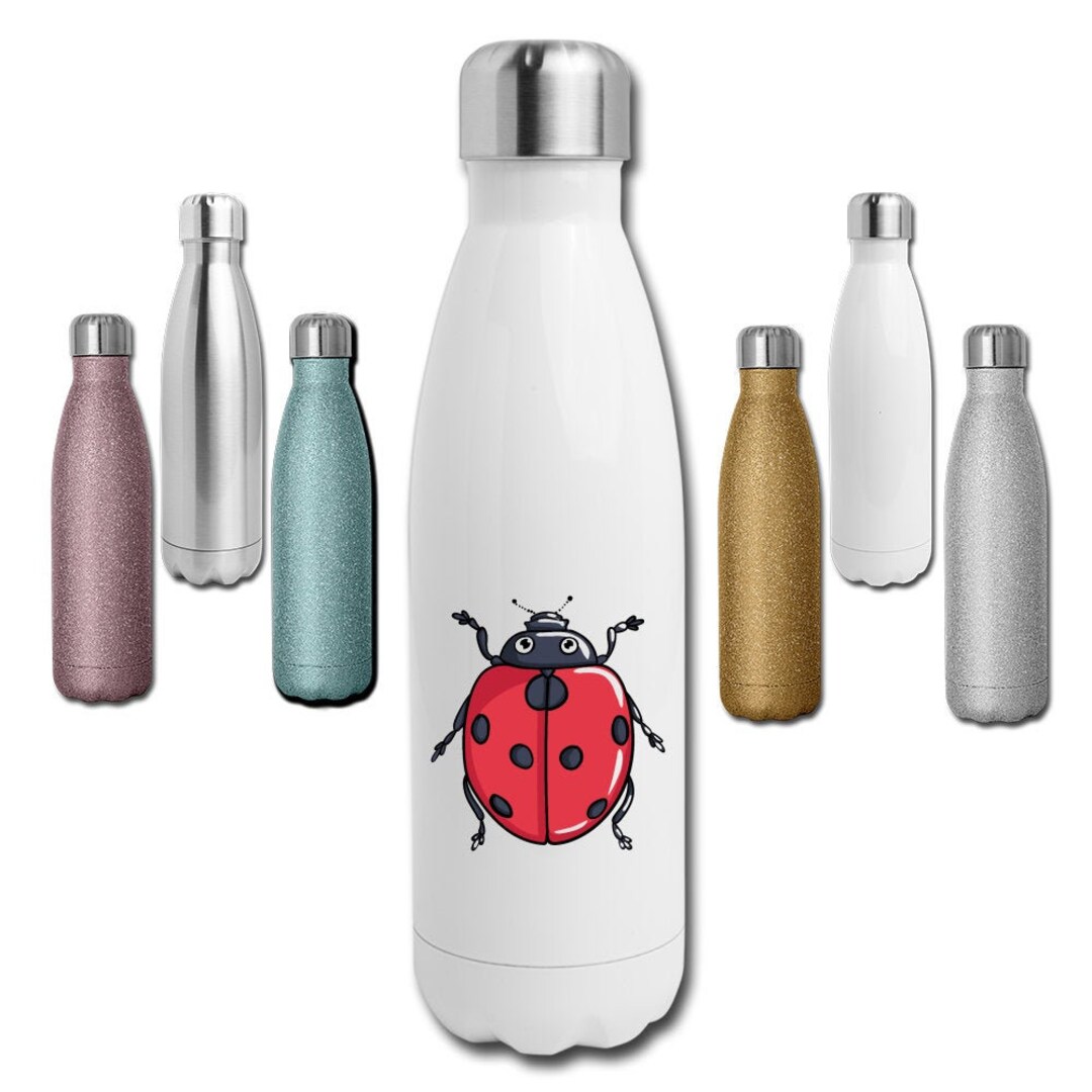 Ladybug Water Bottle, Stainless Steel 17 Oz Water Bottle, Ladybug Lover ...