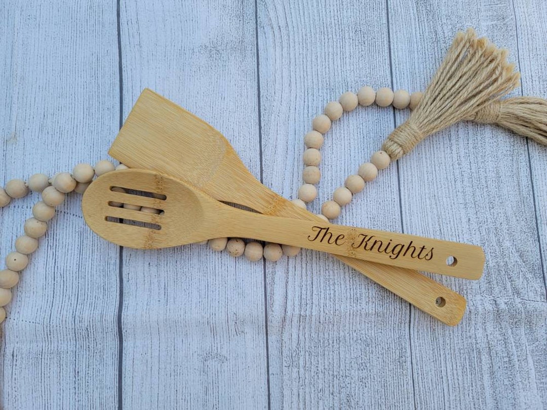 Engraved Kitchen Utensils (wooden) - Etsy