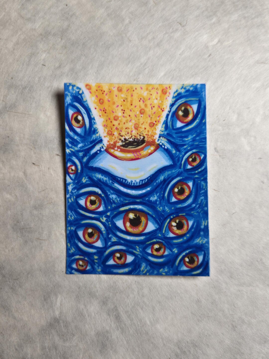 Many Eyes Sticker | 3 In. X 2 In. | Handmade Sticker, Eyes, Trippy ...