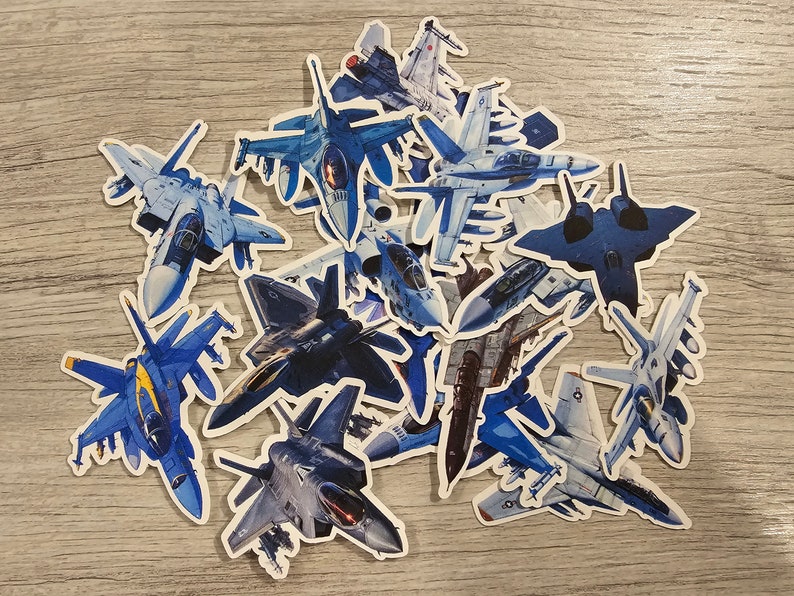 US Military Jet Aircraft Sticker Pack of 16 Stickers. 2.5 Inches. - Etsy